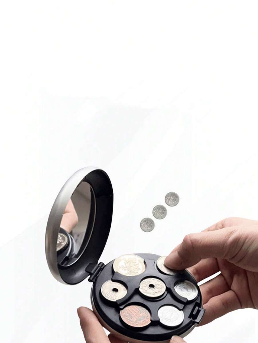 1pc Car Coin Organizer Coin Sorting Box Wallet With One-Handed Quick ...