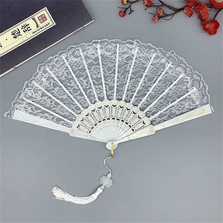 White Folding Fan | SHEIN USA