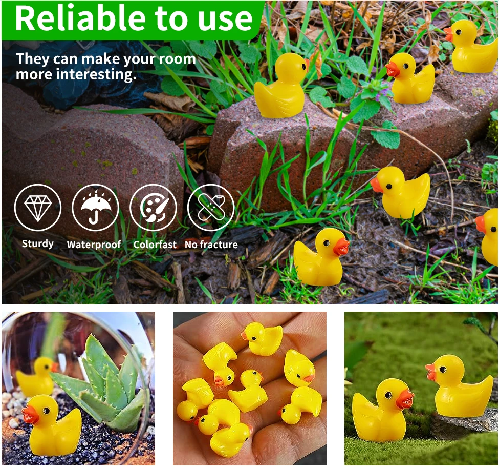 Mini Resin Duck,Dollhouse Ornament Handmade School Project Accessories ...