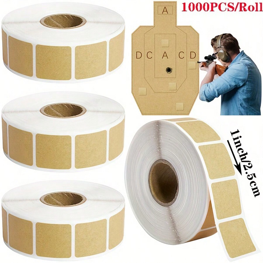 1000Pcs Square Target Pasters- Self-Adhesive Target Stickers - Shooting ...