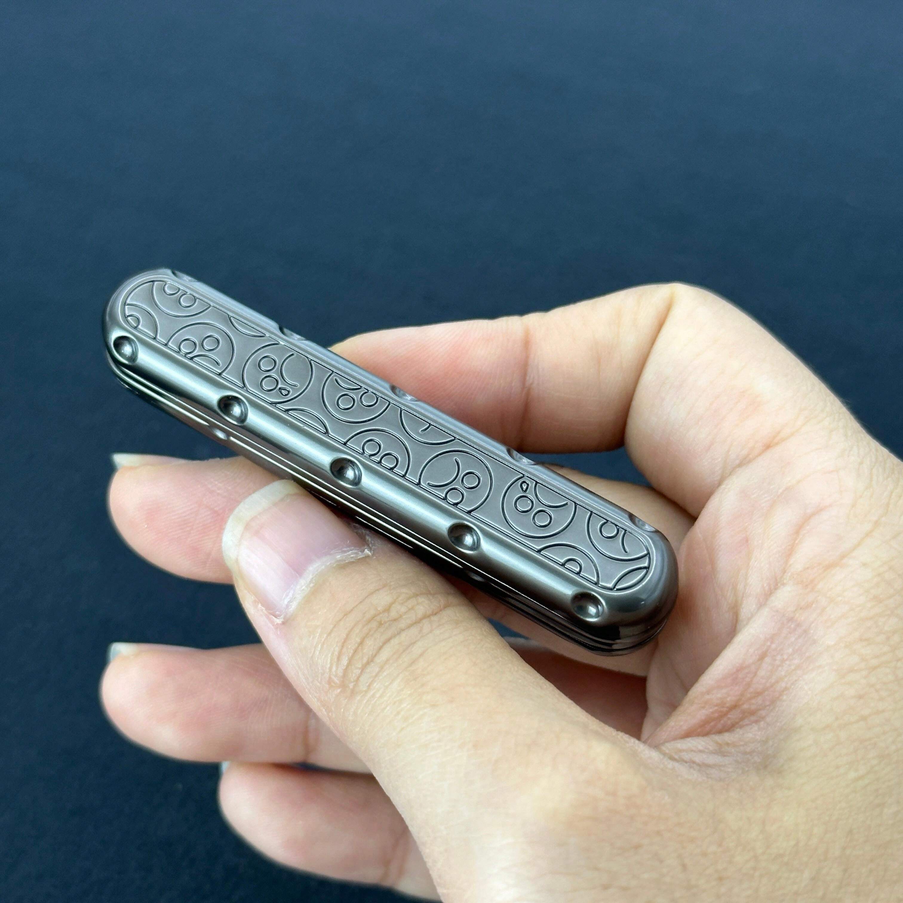 EDC Fidget Sliders Fidget Toys Stress Relief For Adults Metal Push Pull ...