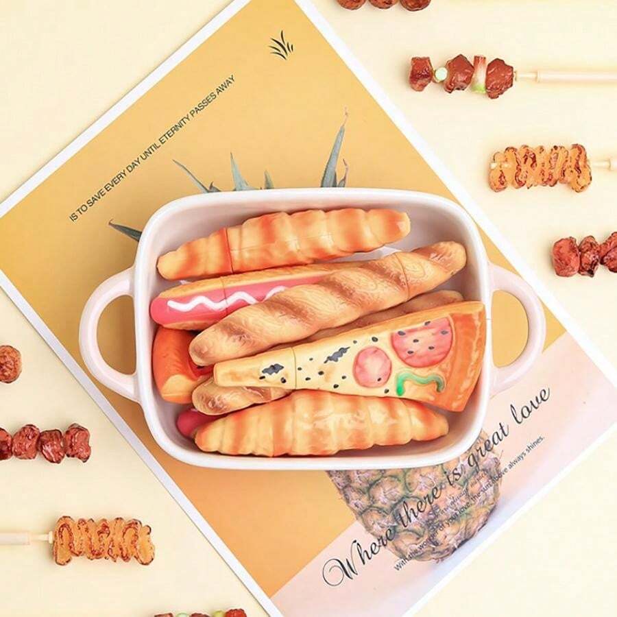 3pcs Novelty Realistic Simulation Food Design Ballpoint Pens In Bread ...