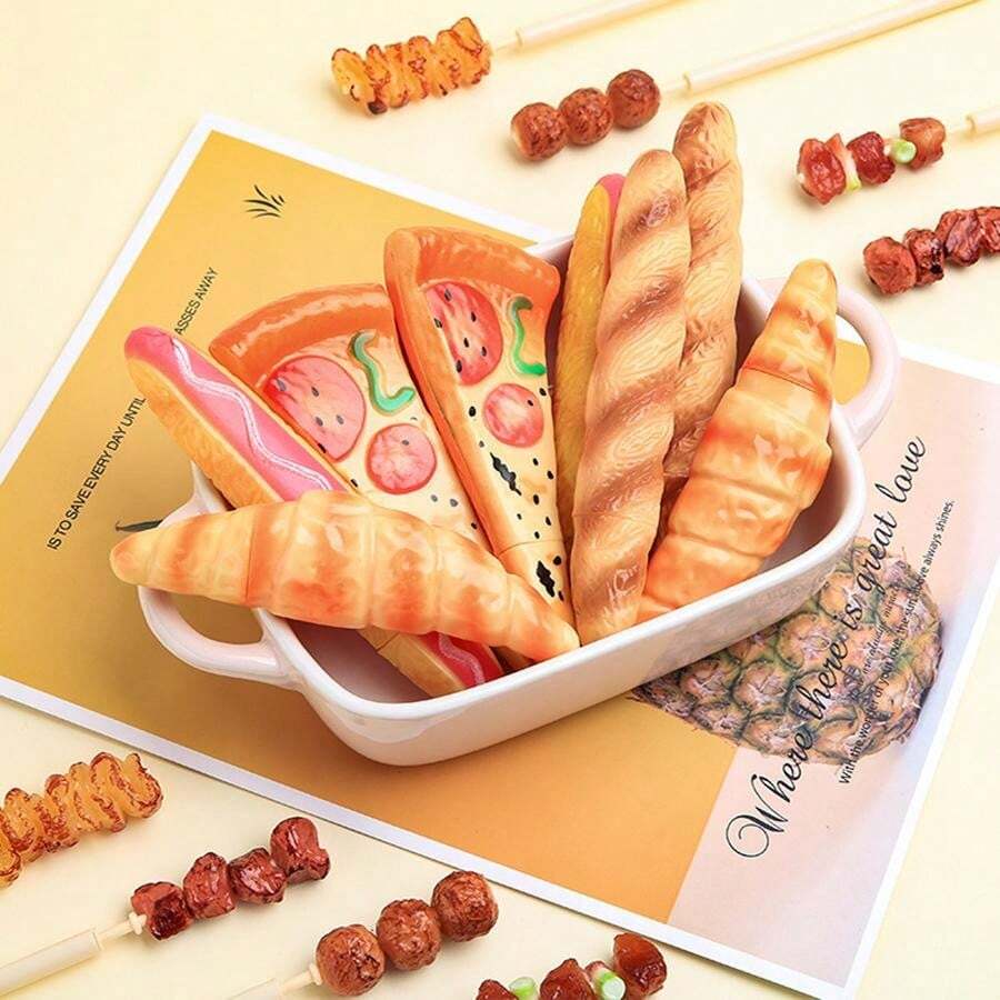 3pcs Novelty Realistic Simulation Food Design Ballpoint Pens In Bread ...