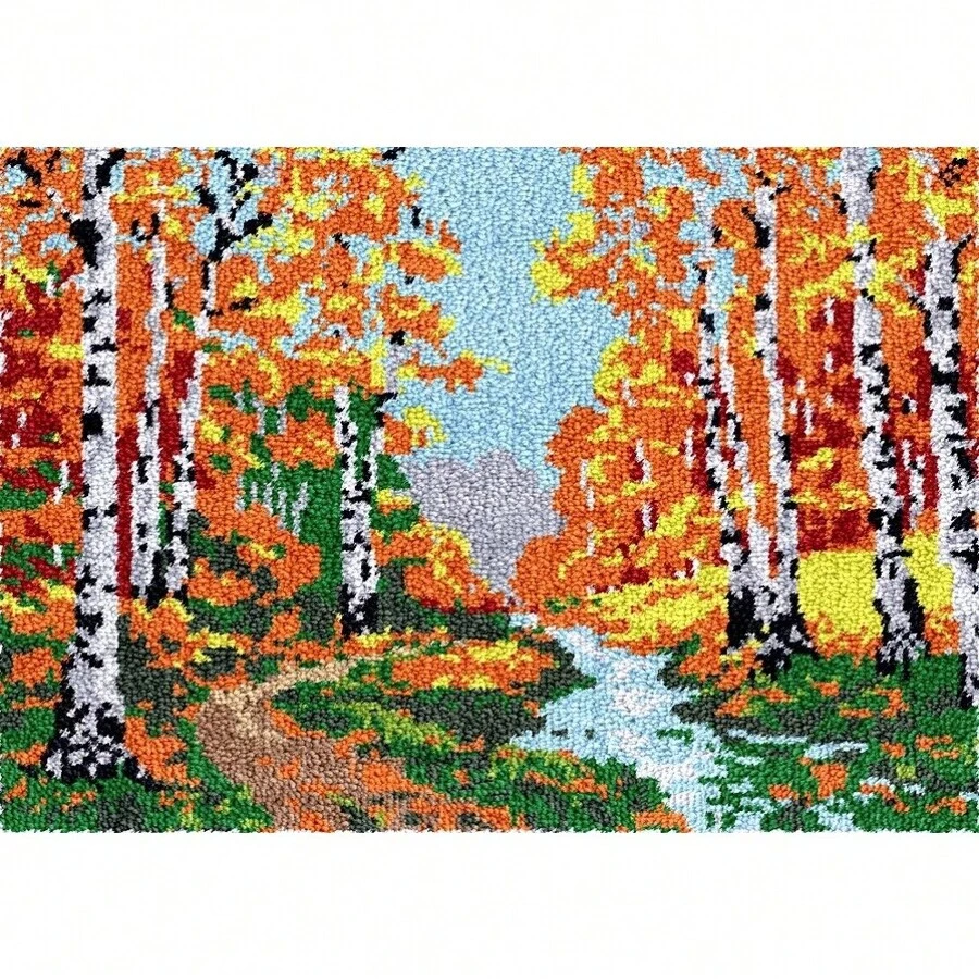 Rug Making Latch Hooking Kit | Autumn Stream | SHEIN USA