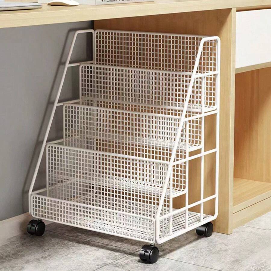 Best Children's Picture Book Bookshelf Floor Type Shelf Movable ...