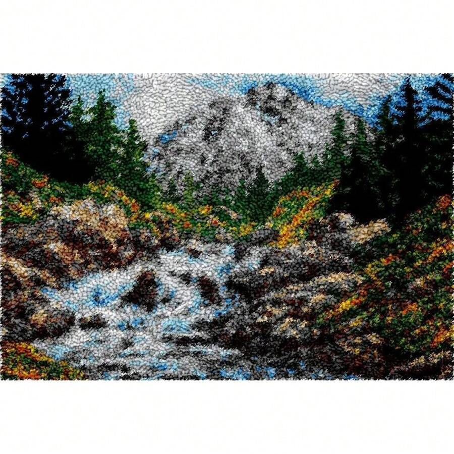 Rug Making Latch Hooking Kit | Mountain Stream | SHEIN USA