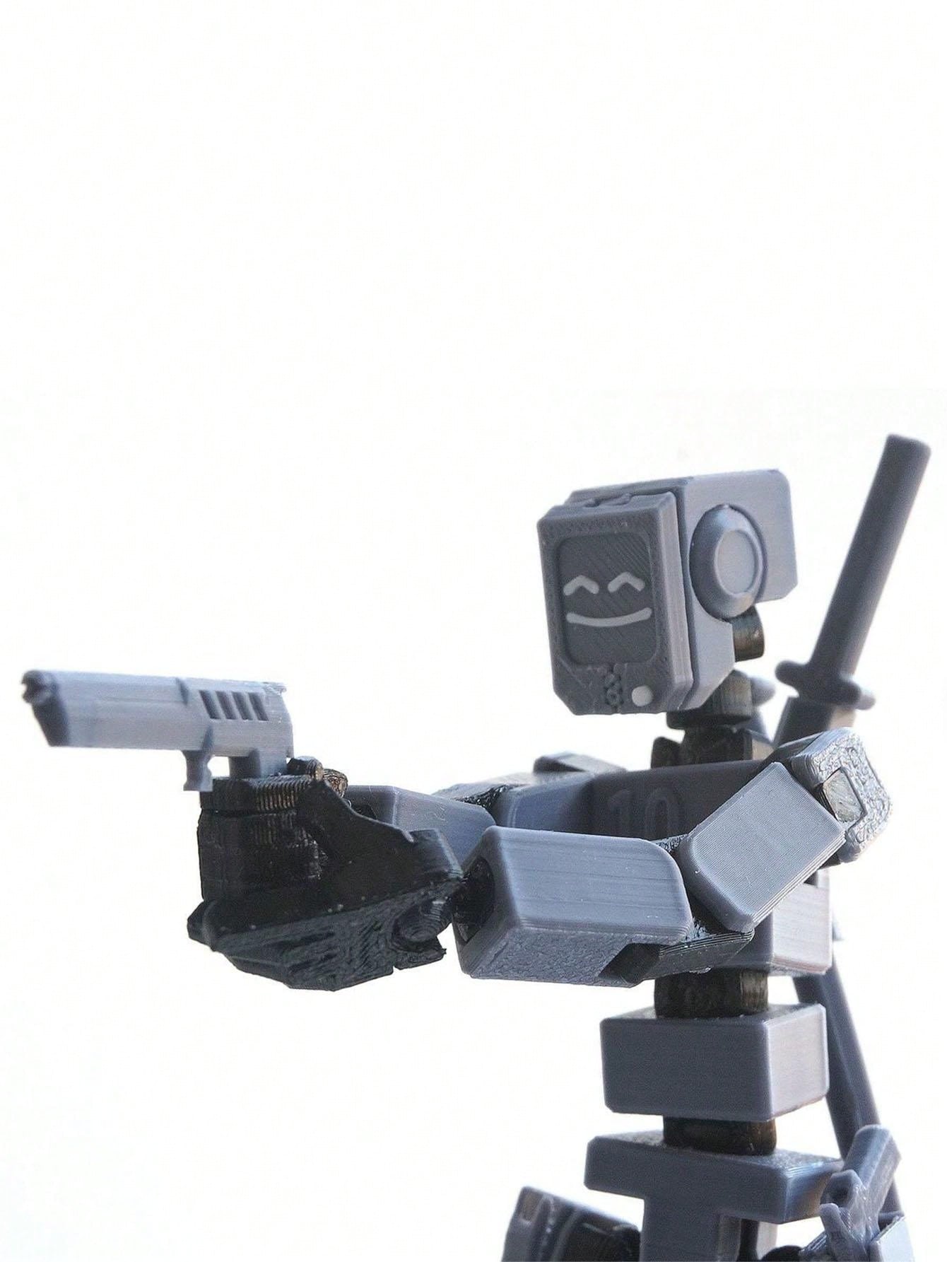 1set Full Body Multiple Articulations Movable Robot Toy, Includes: Doll ...