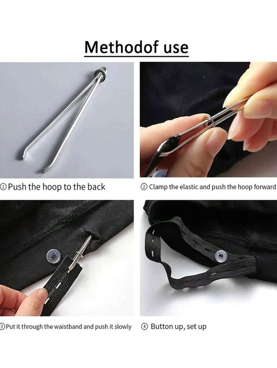 3PCS Elastic Belt Threader, Threader, Clamp Threader, Rope Threader ...