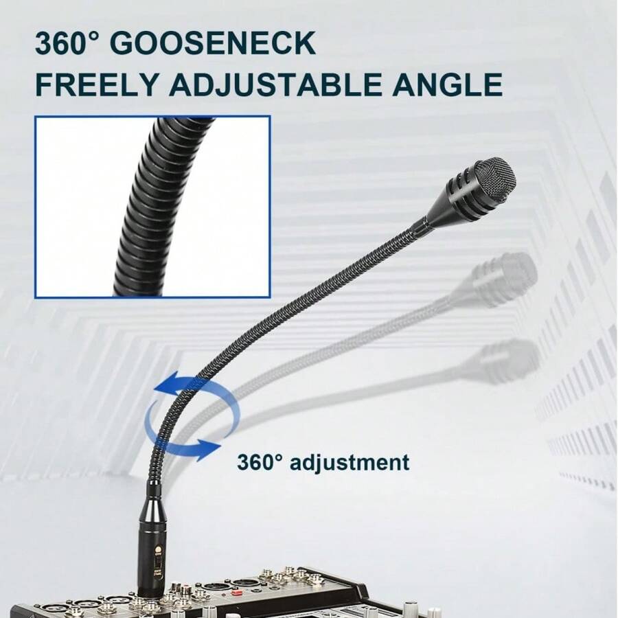LMBGM DJ Mic Professional XLR Gooseneck Microphone For Stage With ...
