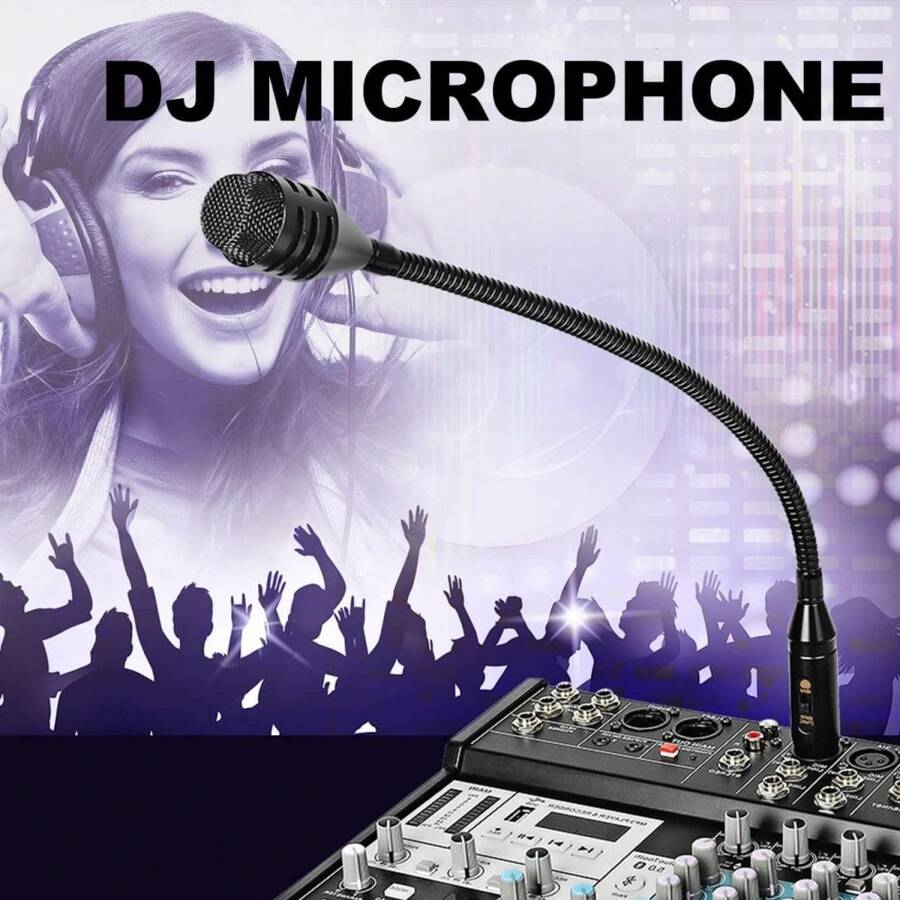 LMBGM DJ Mic Professional XLR Gooseneck Microphone For Stage With ...