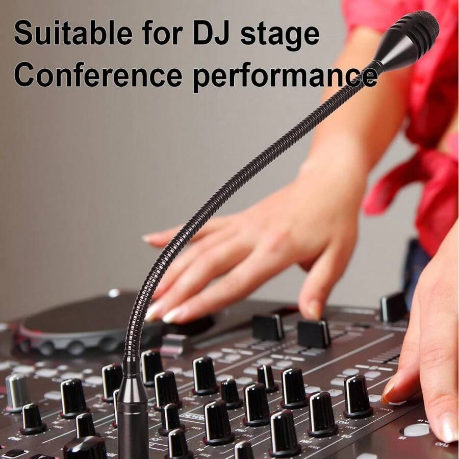 LMBGM DJ Mic Professional XLR Gooseneck Microphone For Stage With ...