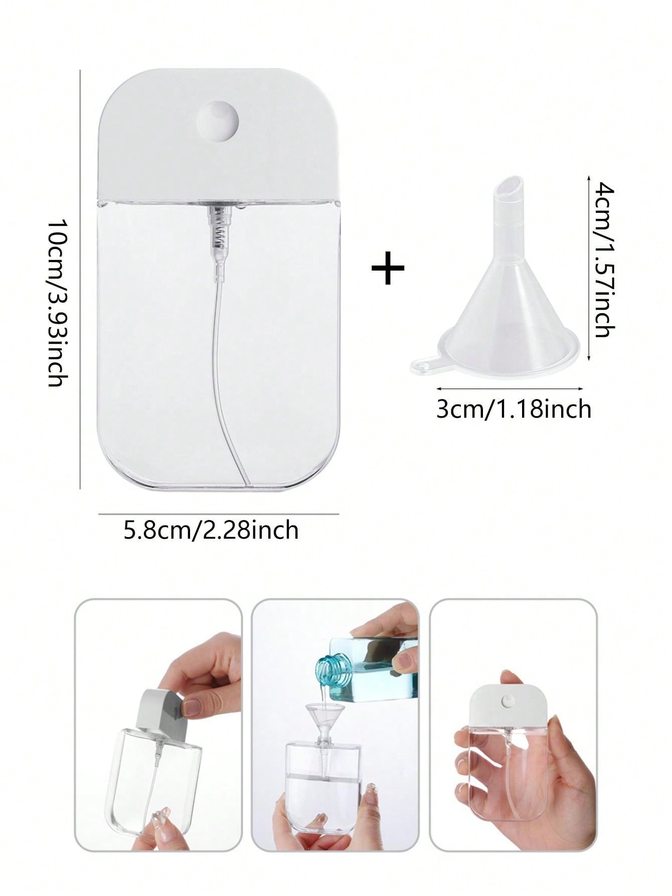 1set 50ml Spray Bottle Alcohol Perfume Container Portable Spray ...