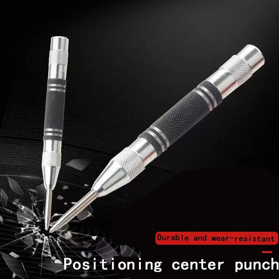 1pc Automatic Center Punch With Spring-Loaded High Hardness Punch Pin ...
