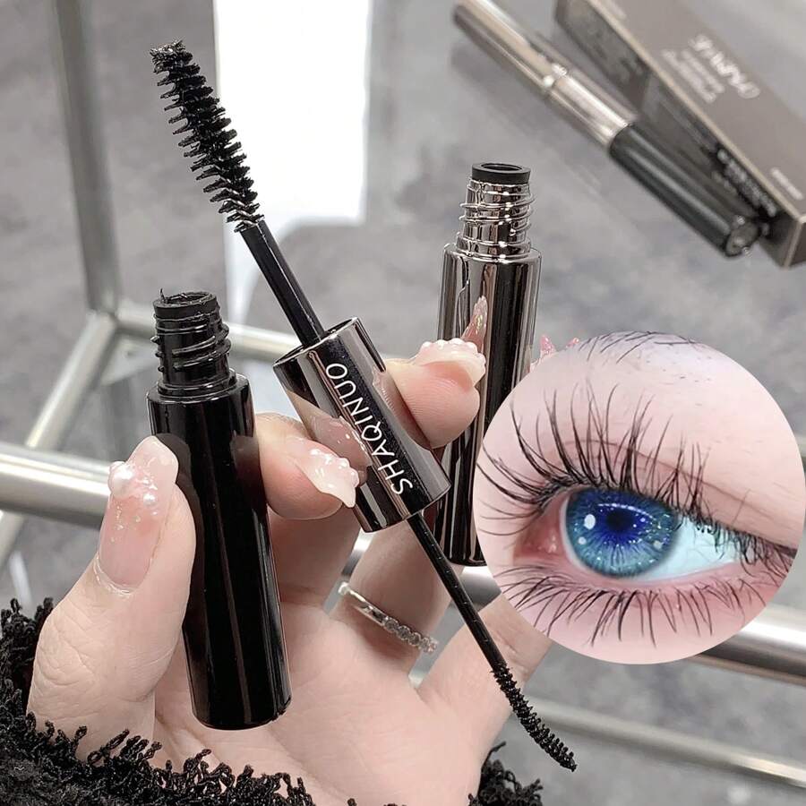 Dual-Head Mascara With Ultra Fine Brush For Lengthening & Thickening, Curling & Volumizing For ...
