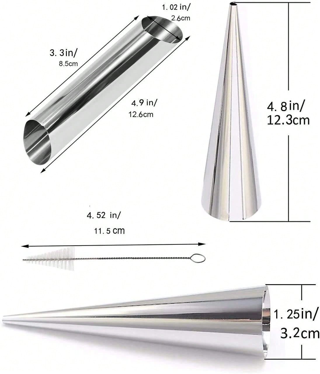 Multiple Pieces Set Danish Double-Ended Conical Horn Bread Mold, Round ...