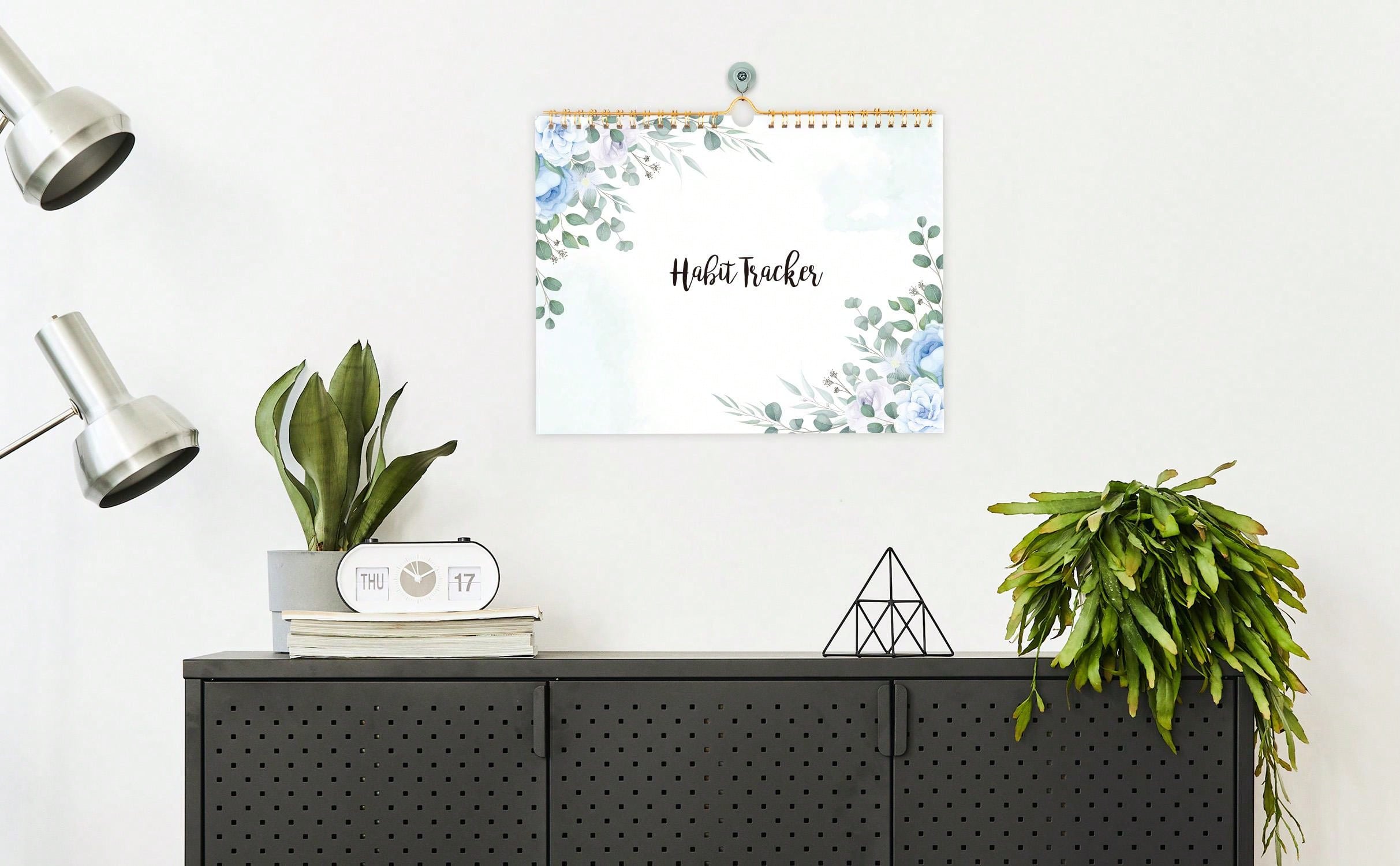 1pc Habit Tracker Calendar Spiral Bound Daily Weekly And Monthly Habit ...