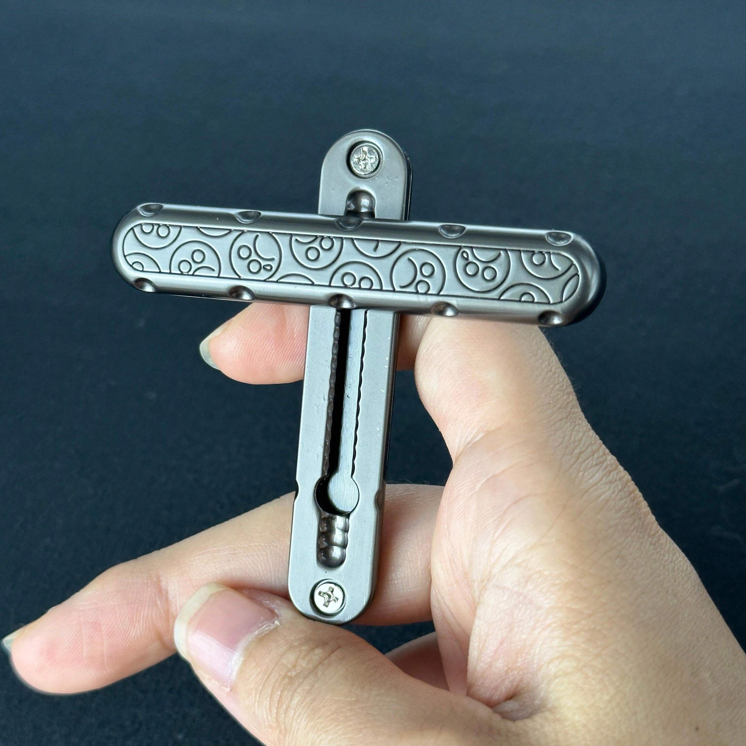 EDC Fidget Sliders Fidget Toys Stress Relief For Adults Metal Push Pull ...