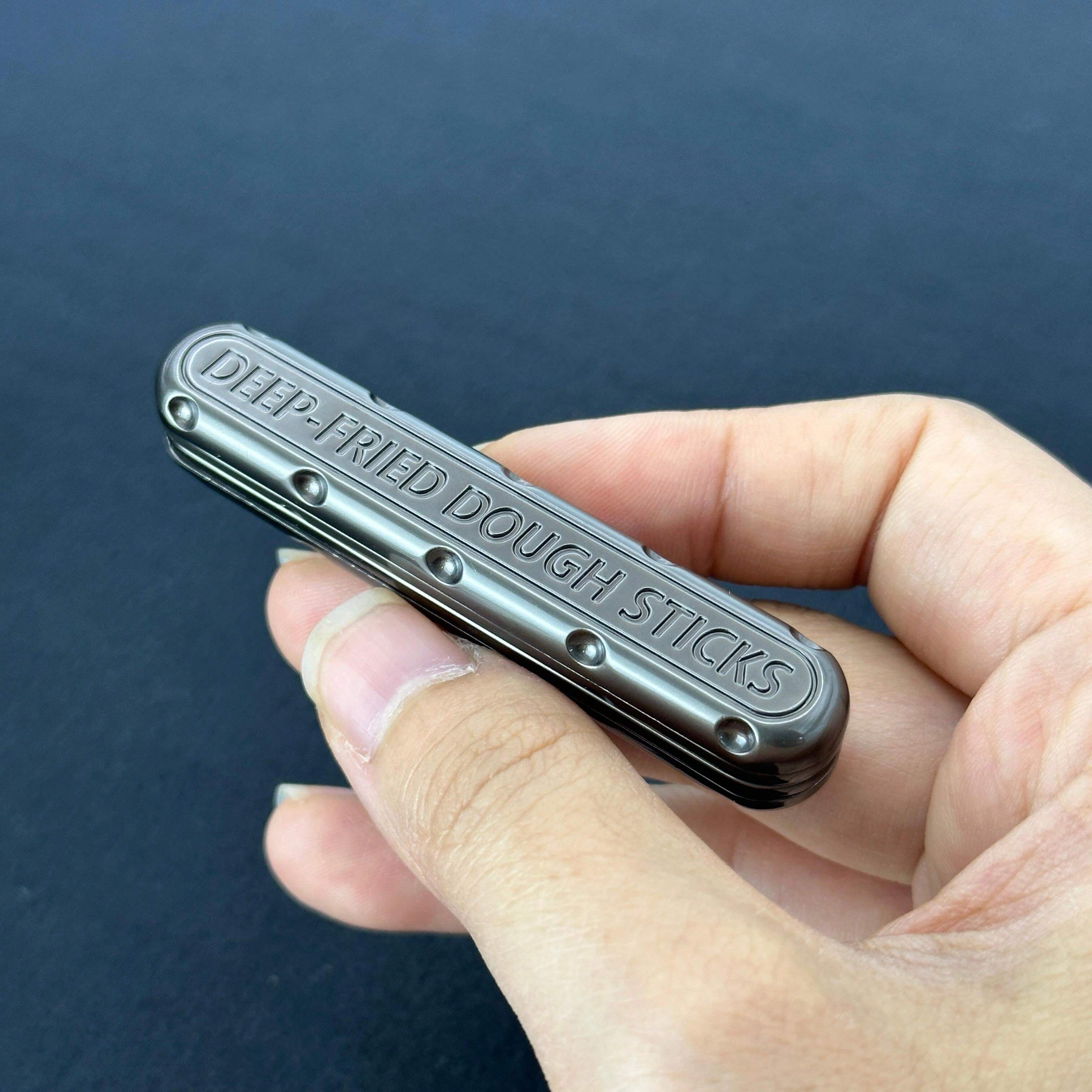 EDC Fidget Sliders Fidget Toys Stress Relief For Adults Metal Push Pull ...