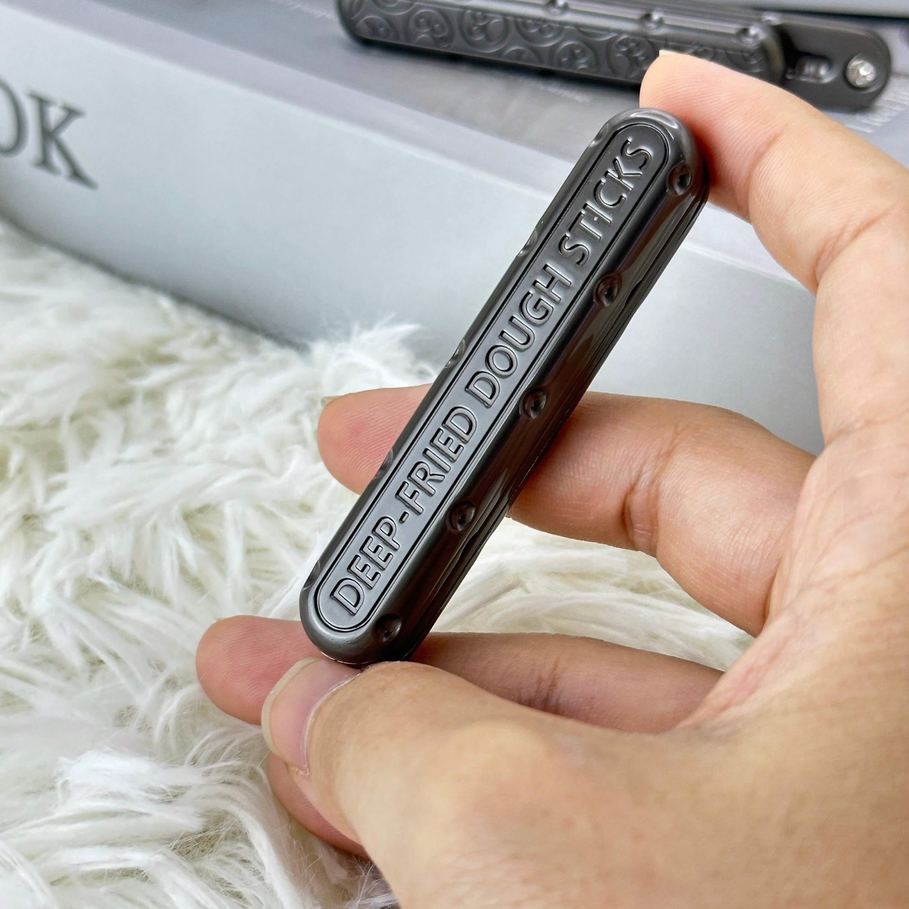 EDC Fidget Sliders Fidget Toys Stress Relief For Adults Metal Push Pull ...