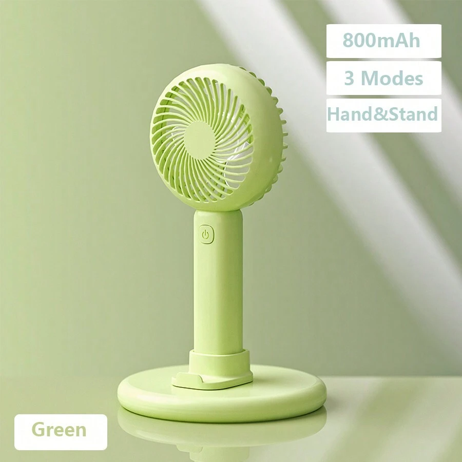 Portable Mini Fans USB Rechargeable Fans 3 Modes With Phone Stand, Hand ...
