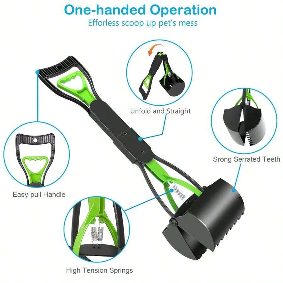 Pet Dog Pooper Scooper, Durable Dog Poop Picker For Outdoor Walking ...