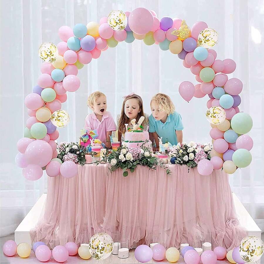1Set Table Balloon Arch Kit With Adjustable Balloon Arch Holder Frame ...