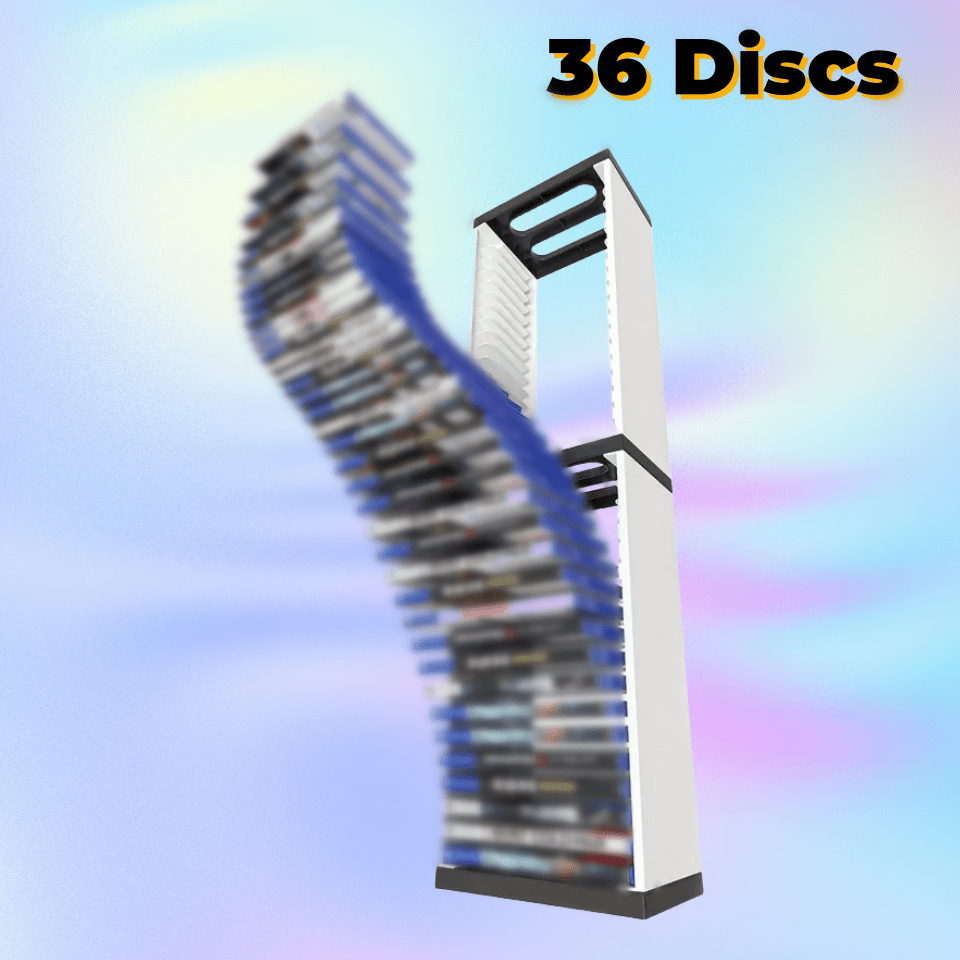 Video Game Storage Tower (36 CD Disc Blu-Ray Case) For PS5 Universal ...