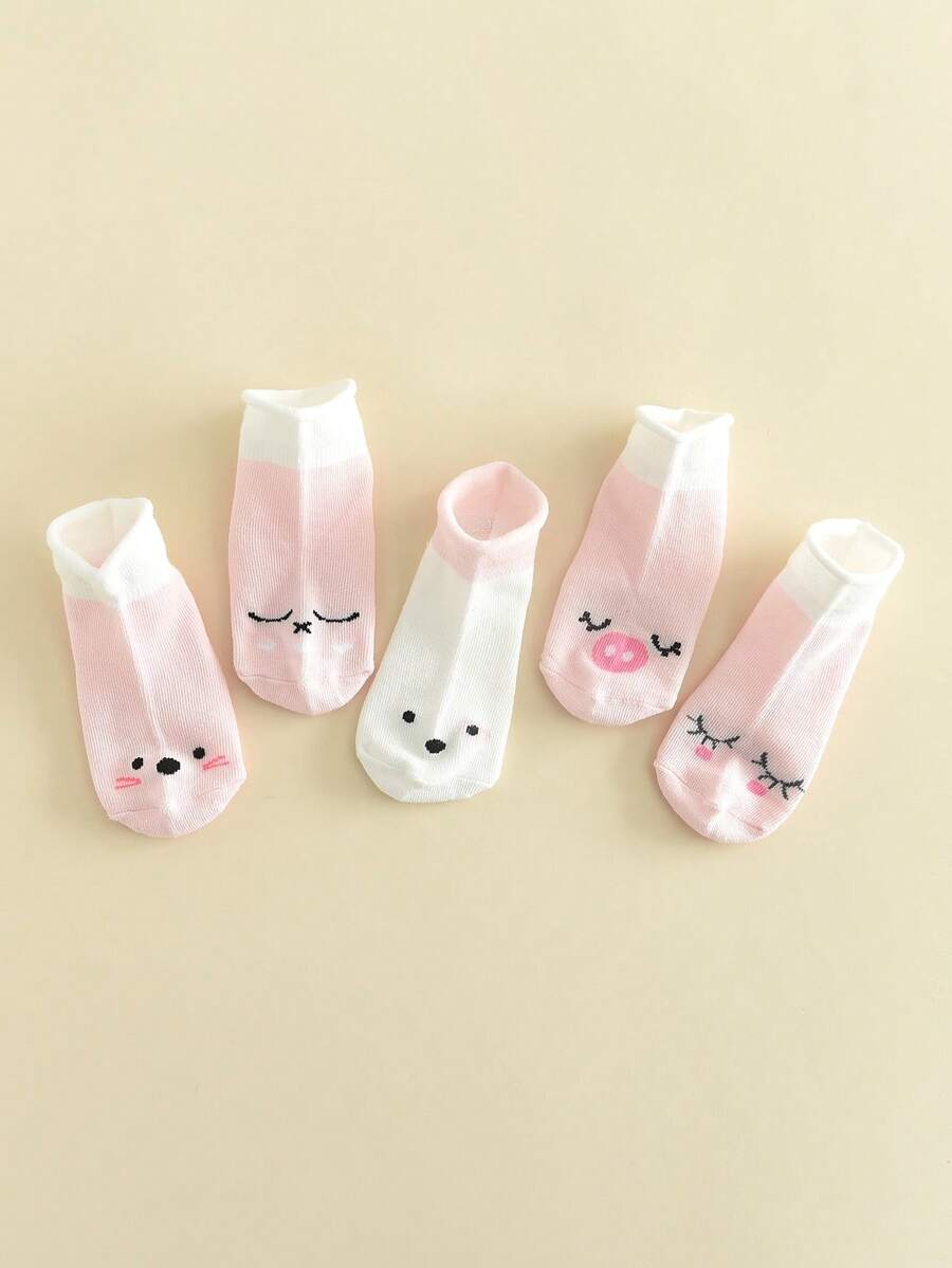 5pairs Infant Short Cartoon Socks For Newborn Baby for Sale Australia ...