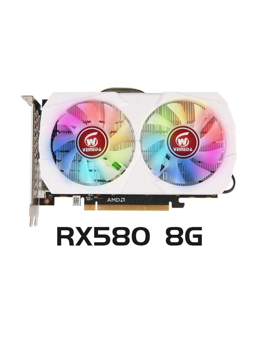 VEINEDA Graphics Card RX580 8GB DDR5 GPU Rx580 Video Card GDDR5 256Bit ...