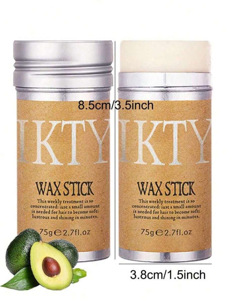 Barra Cera para el Cabello, Cera Portátil Peinar el Cabello con Frizz ...