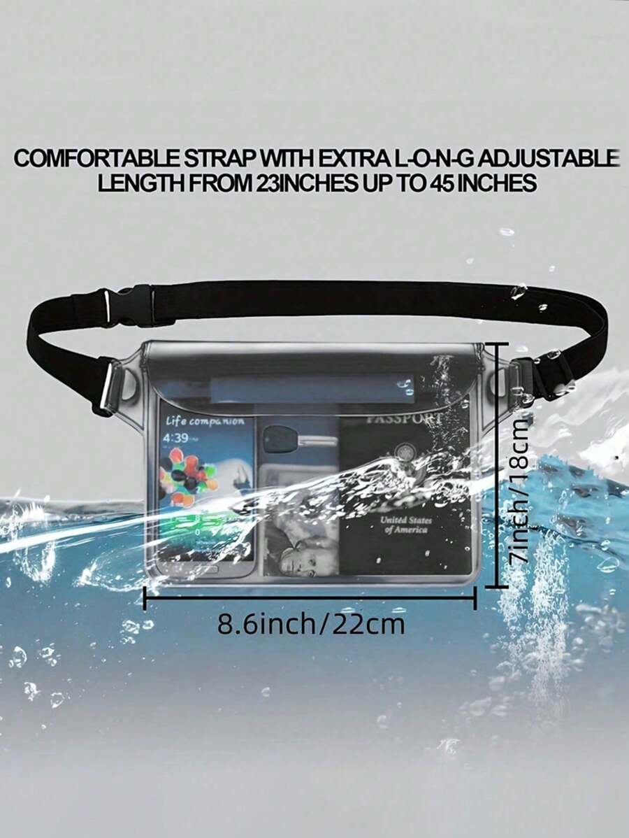 Stay Dry And Protected: Waterproof Waist Pouch With Waist Strap ...