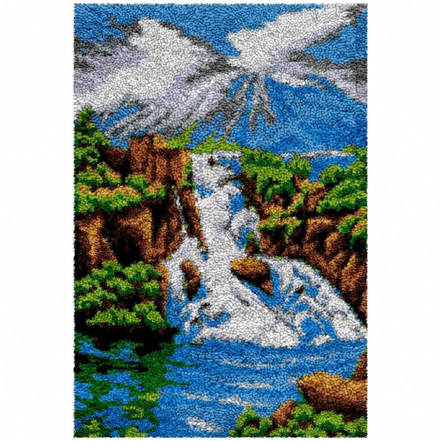 Rug Making Latch Hooking Kit | Mountain Waterfalls | SHEIN USA