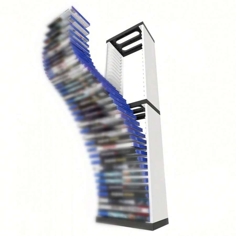 Video Game Storage Tower (36 CD Disc Blu-Ray Case) For PS5 Universal ...