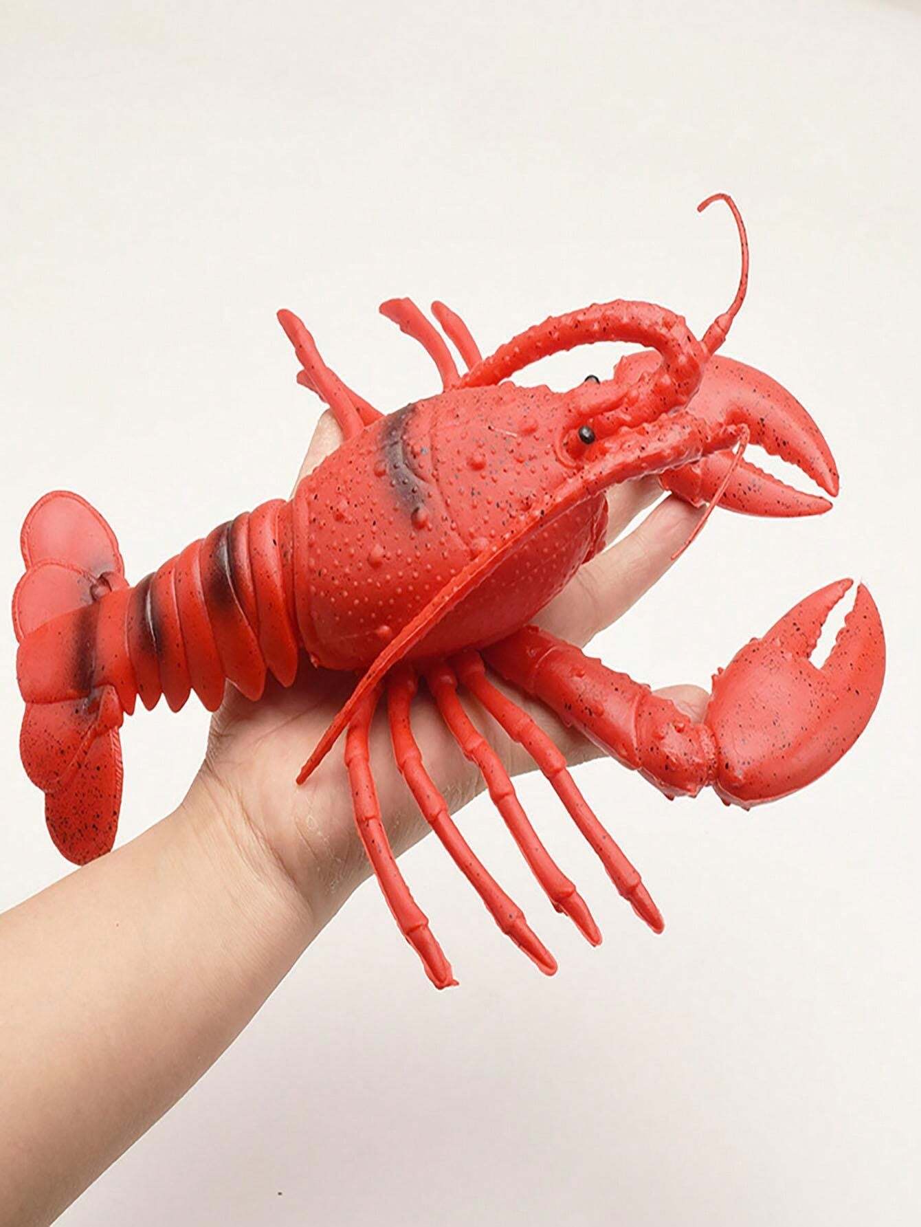 1pc Rubber Simulation Sound Emitting King Crab & Large Lobster Shaped ...