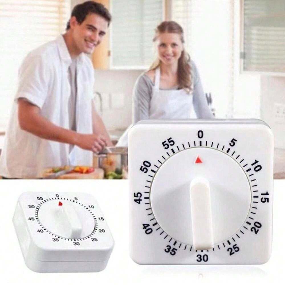 Wind Up Mechanical Alarm Timer 60 Minutes Stopwatch Visual Countdown ...