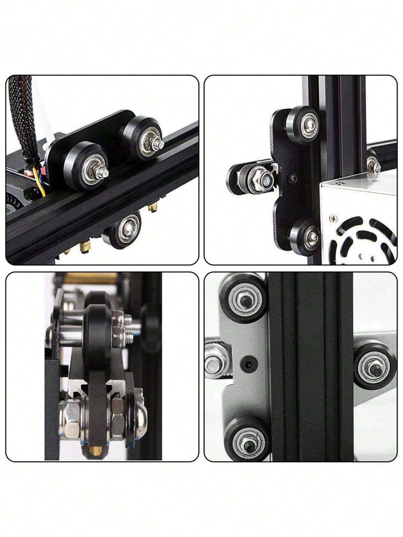 5pcs 3D Printer POM Wheel Plastic Pulley Linear Bearing For Creality ...