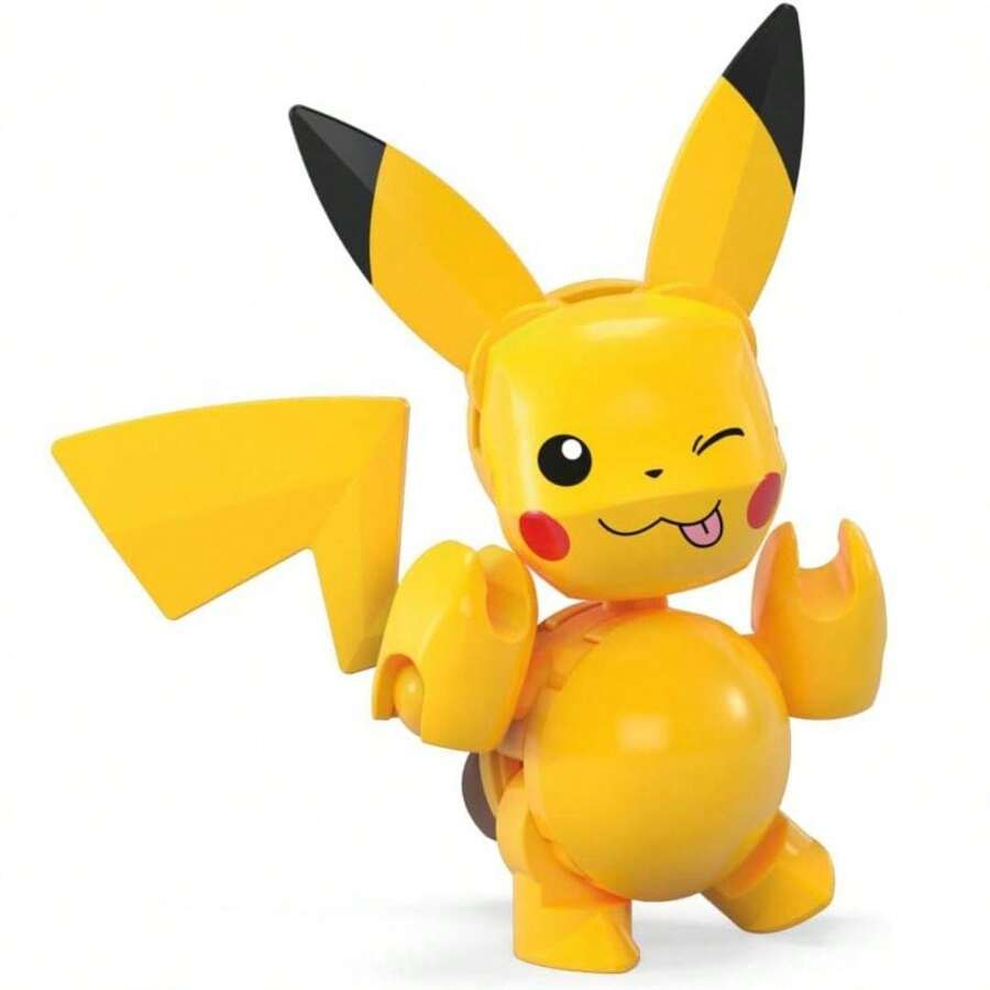 MEGA Pokemon Evergreen Pikachu Action Figure Building Set With Poke ...