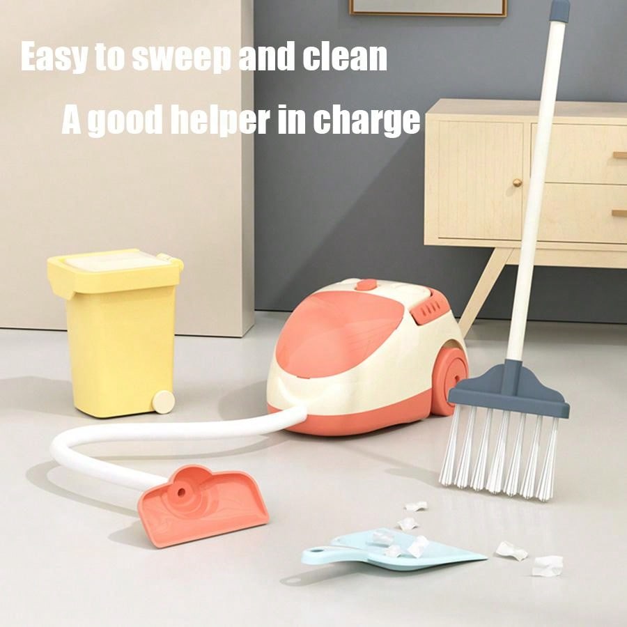 Children's Cleaning Toys Set, Including Mop, Broom, Bucket, Dustpan ...