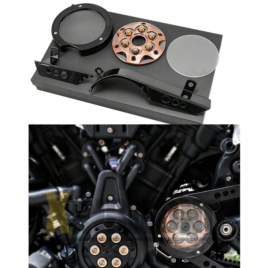 3 Colors Motorcycle Front Drive Pulley Engine Upper Cover Sets ...