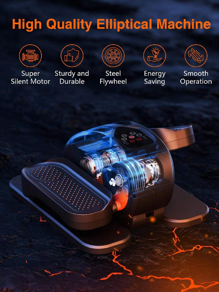 Under Desk Elliptical Machine, Electric Ellipse Leg Exerciser With ...