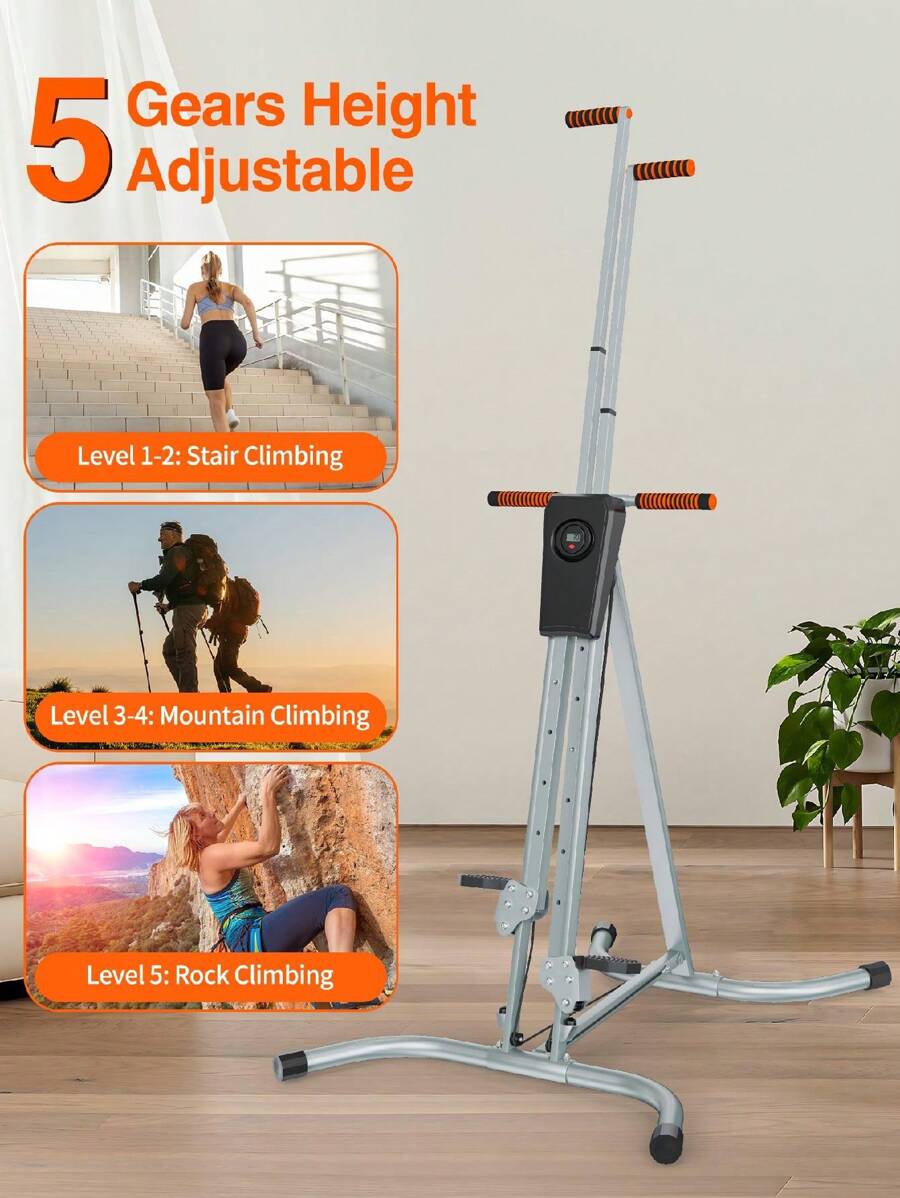 Vertical Home Climber Exercise Machine, Stair Climber For Enhanced ...