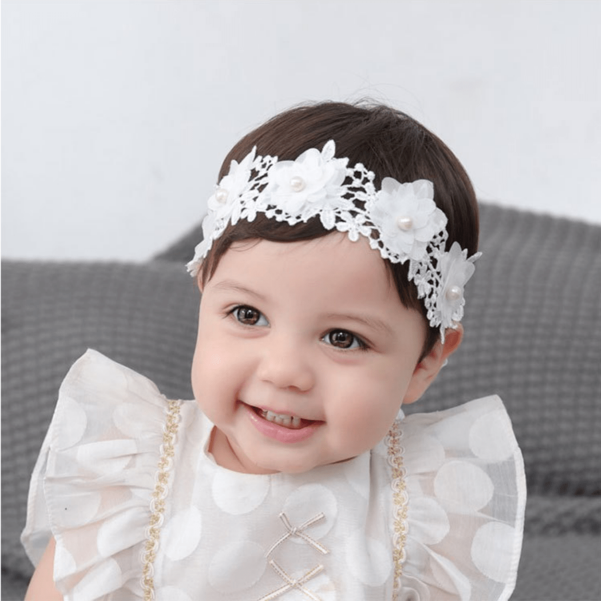 1pc White Lace Pattern Headband For Girls, Princess Decor Headwear For ...