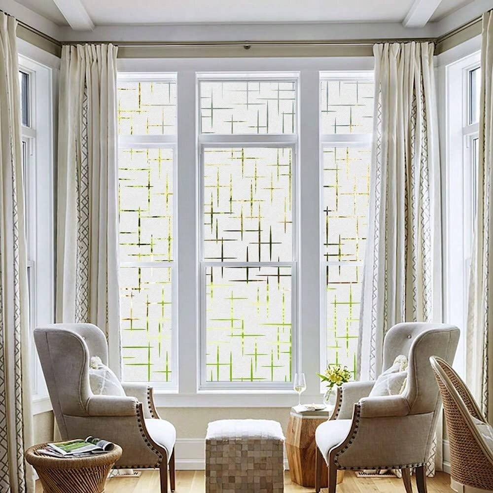 1 PieceWindow Film, Frosted Privacy Film For Glass Doors, Self ...