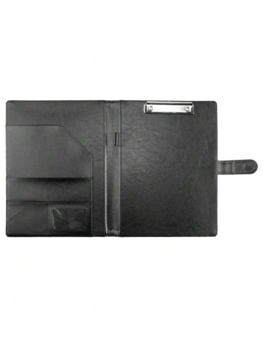 1pc A4 Size Pu Leather Shell File Folder, Business Style Functional ...