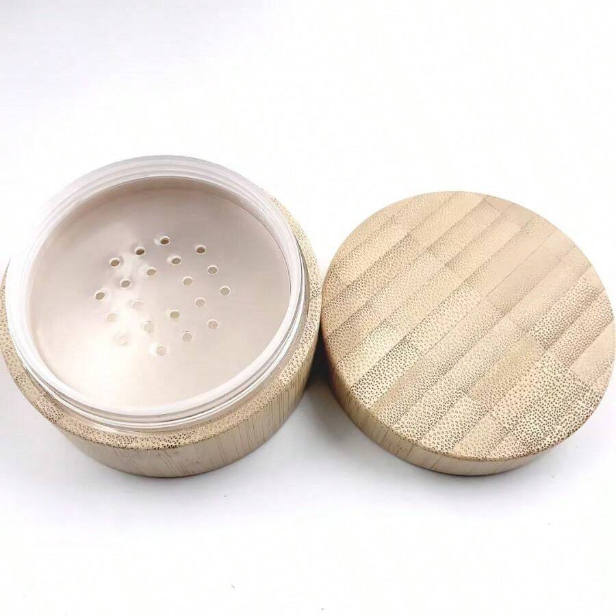 30ml Empty Loose Powder Container Bamboo Cosmetics Loose Powder Box Box ...