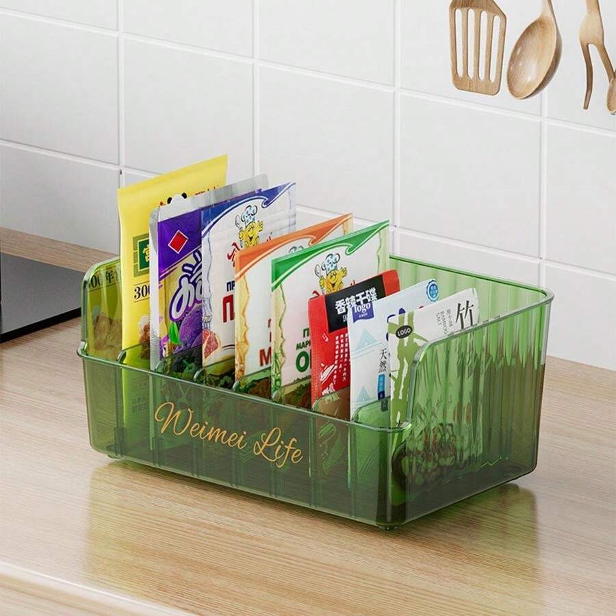 Spice Storage Box, Kitchen Seasoning Container Set With Dividers For ...