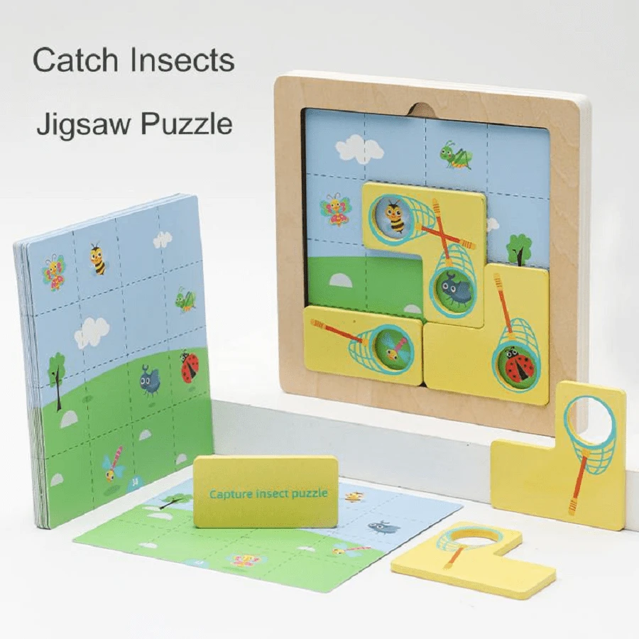 Puzzle De Capture D'insectes Pour L'interaction Parent-enfant, Le ...