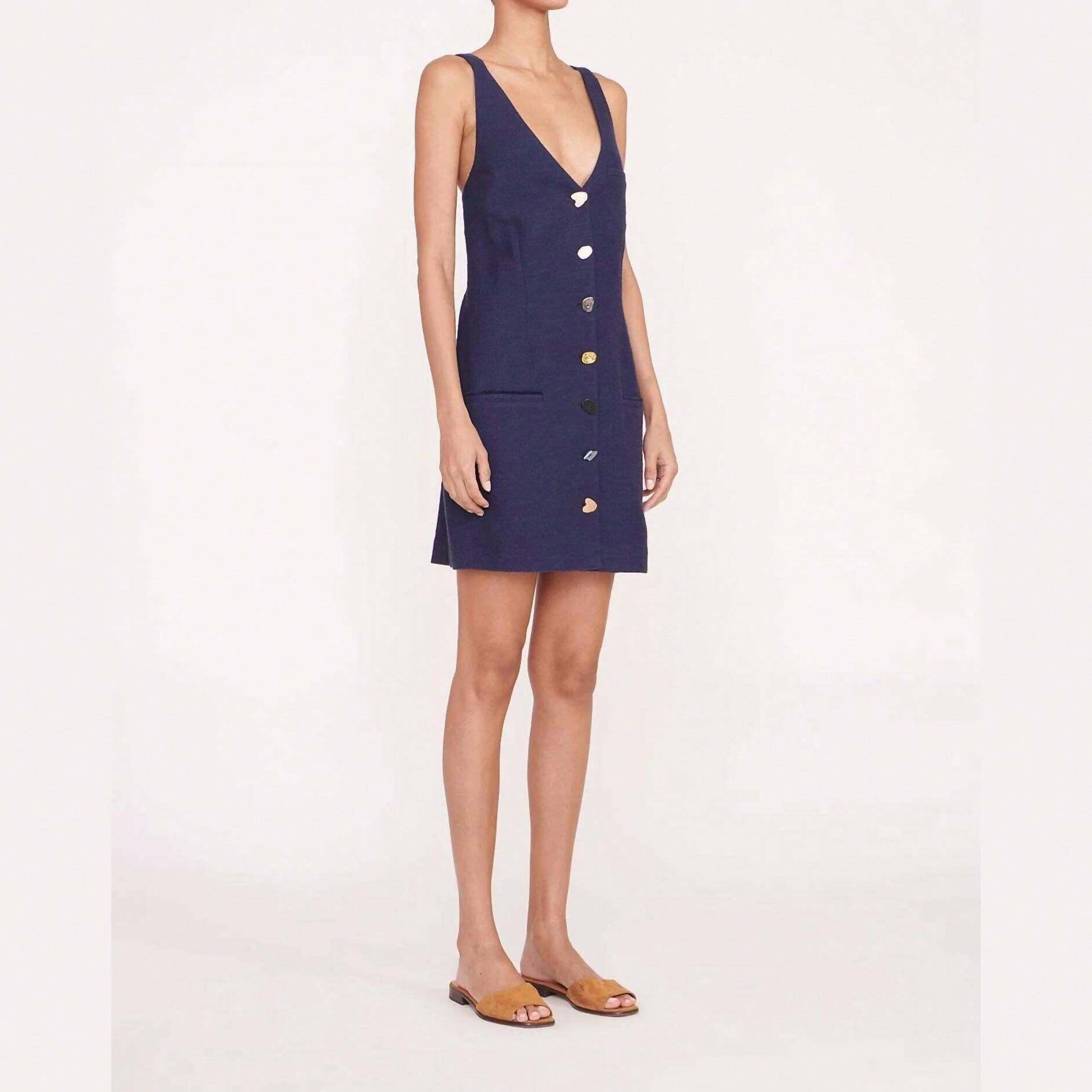 STAUD Samuel Dress In Navy | SHEIN USA