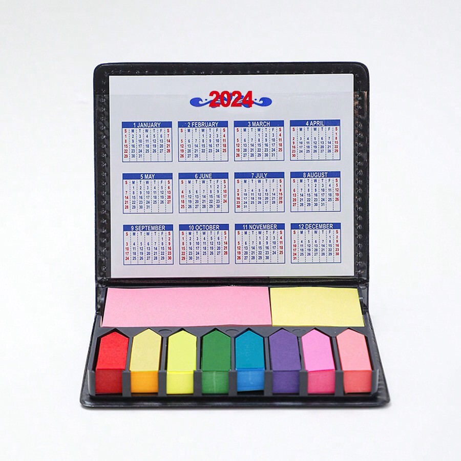 صندوق ملاحظات ممغنط لمكتب 1 قطعة، ورق ملاحظات يحتوي على تقويم لمكتب ...