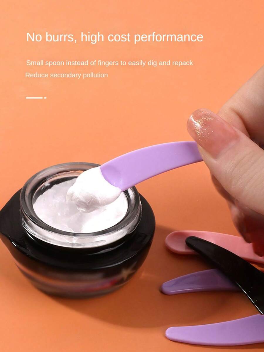 50pcs Crescent Shape Scoop Spoon, For Mask & Cream Application And ...